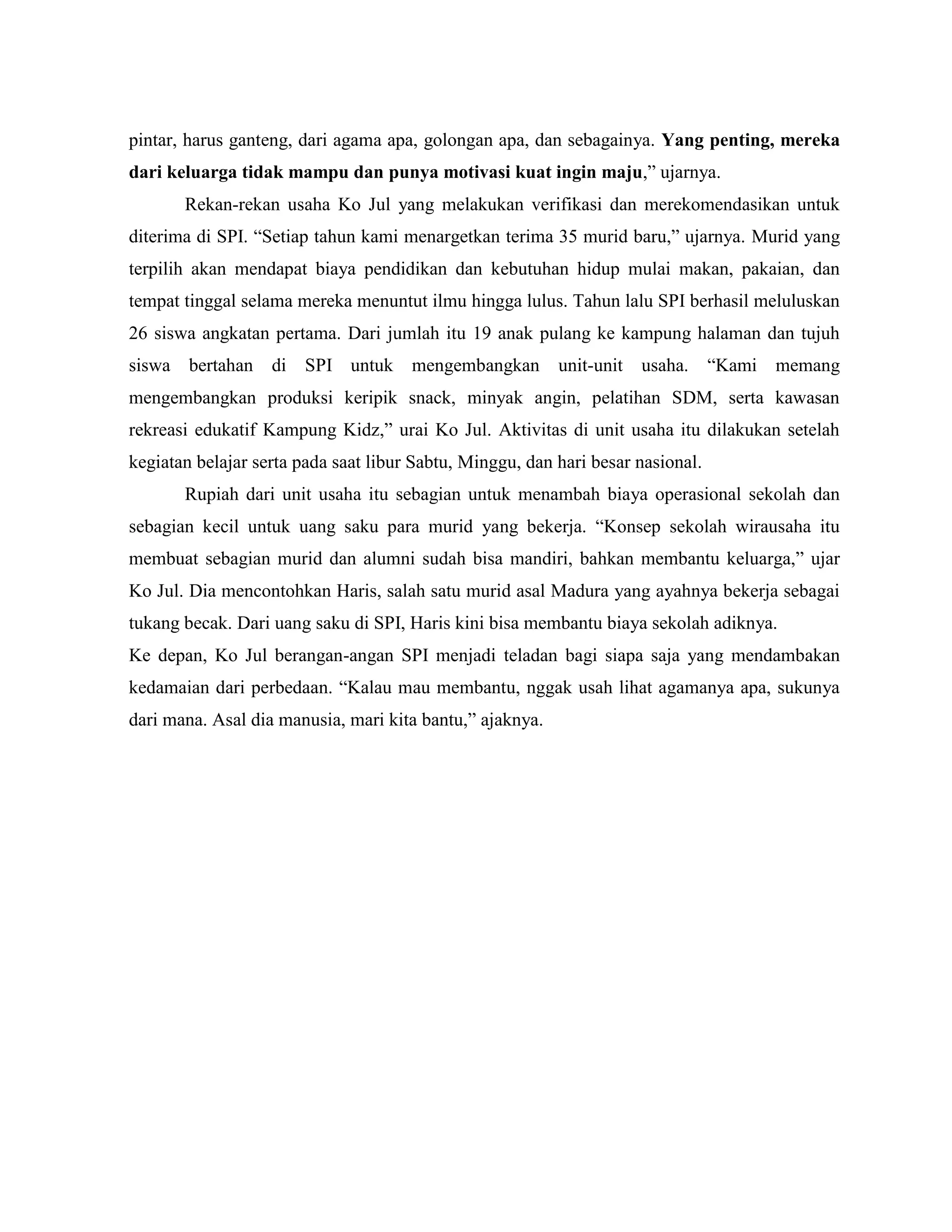 SMA SELAMAT PAGI INDONESIA - SOSIOLOGI - | PDF
