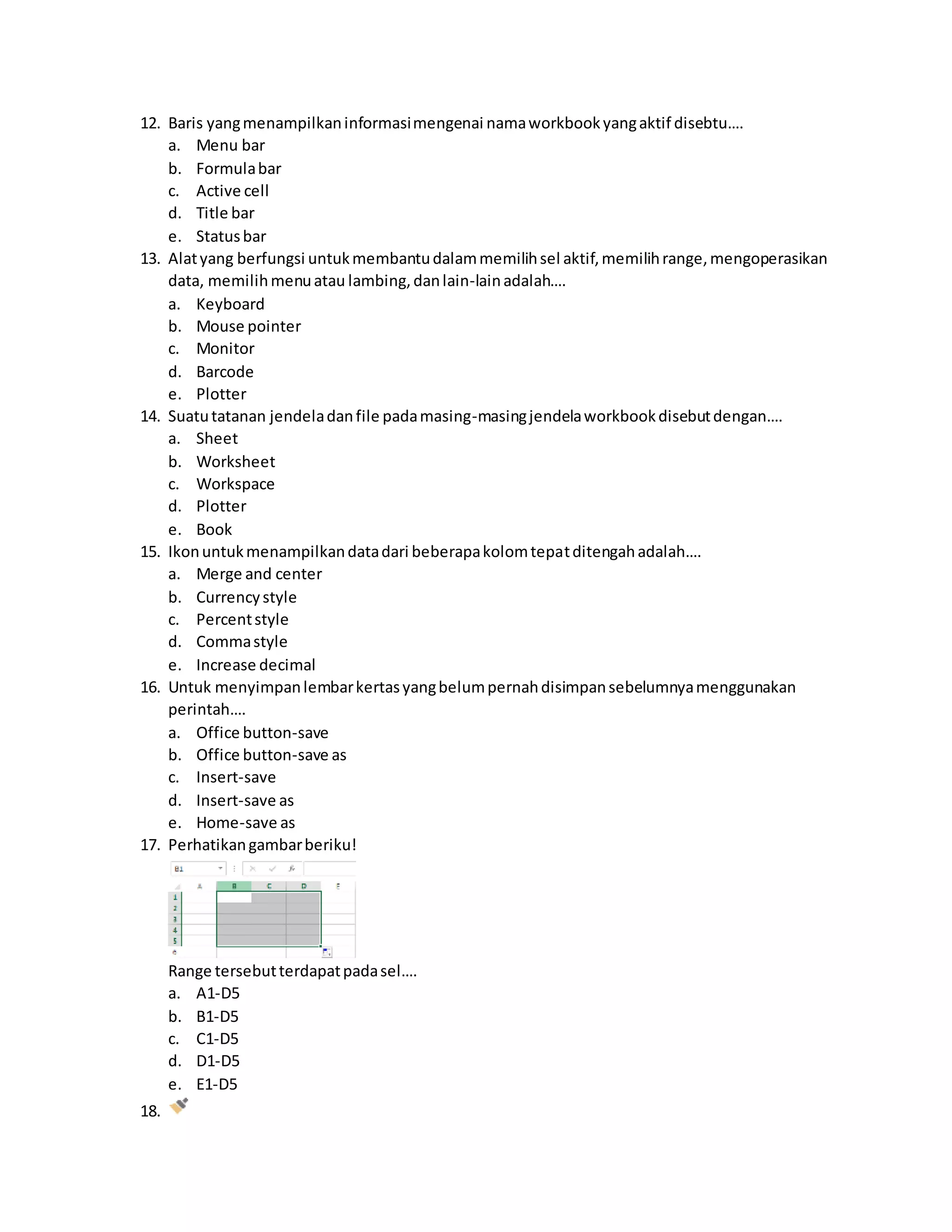 soal tik kelas xi | PDF