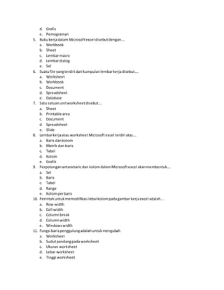 soal tik kelas xi | PDF