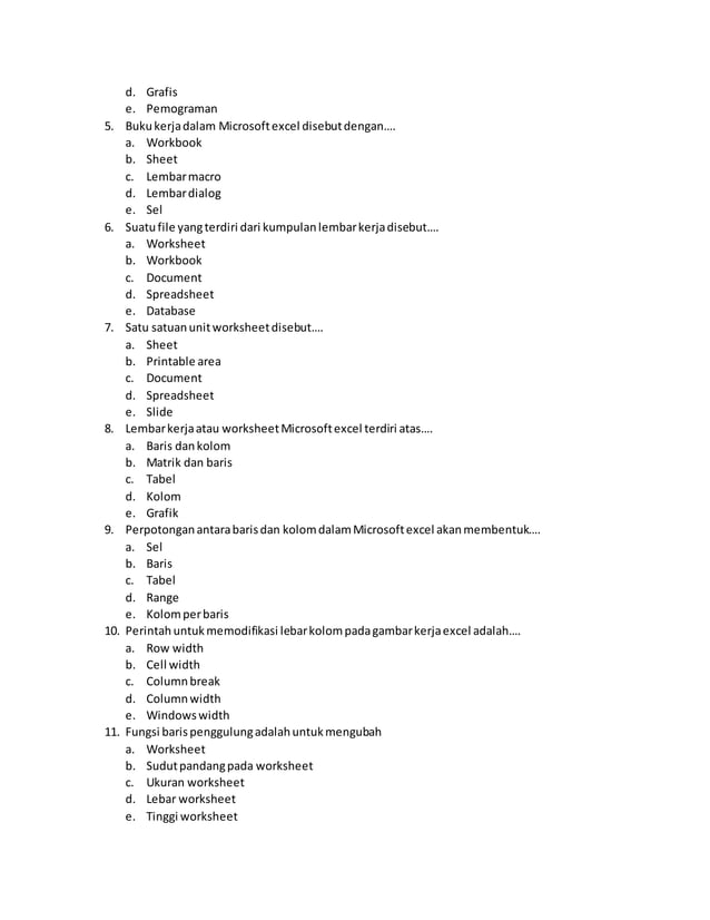 soal tik kelas xi | PDF