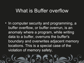 Buffer Overflow | PPT