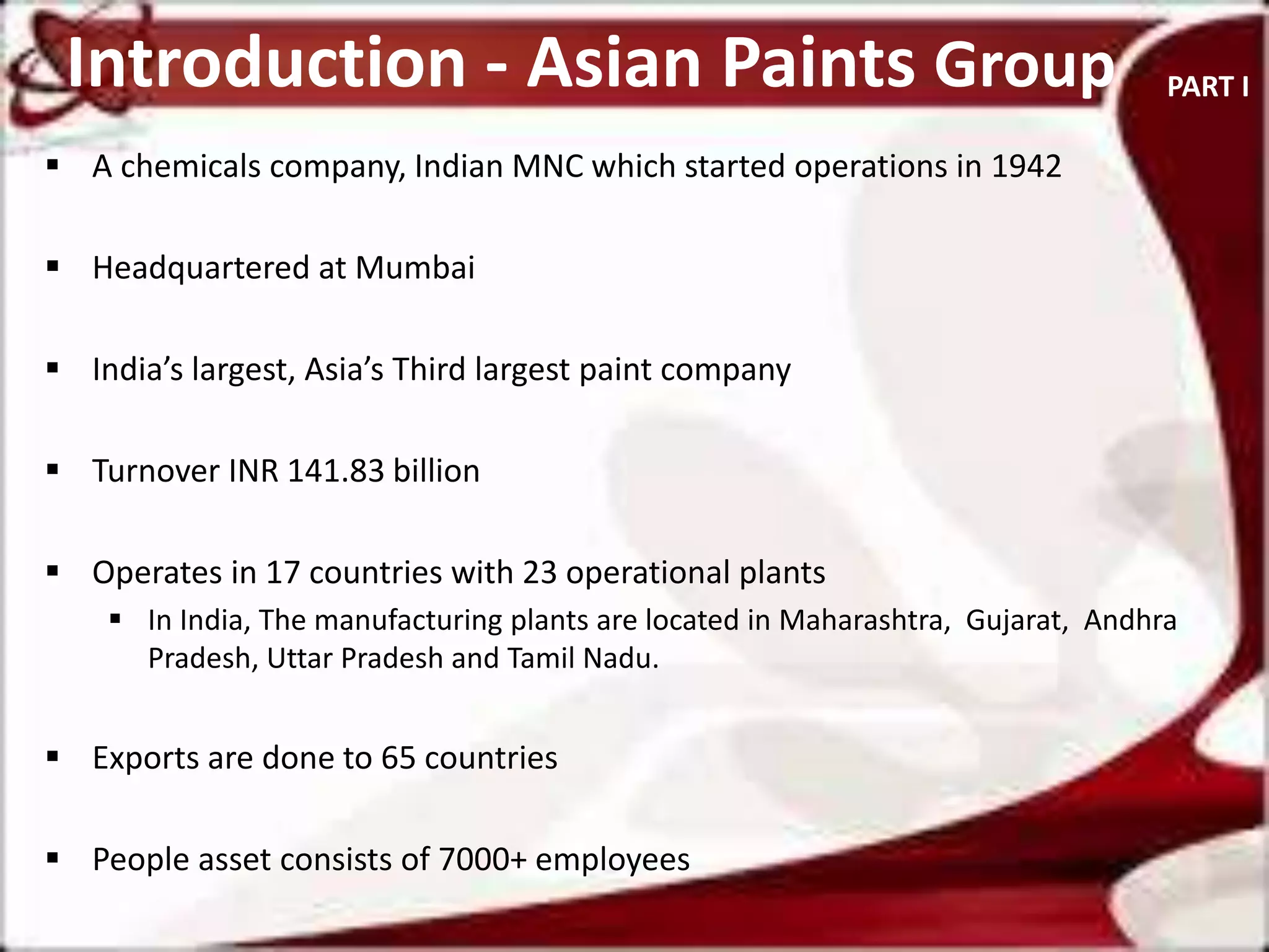 Strategic Marketing Analysis - Asian Paints | PPTX