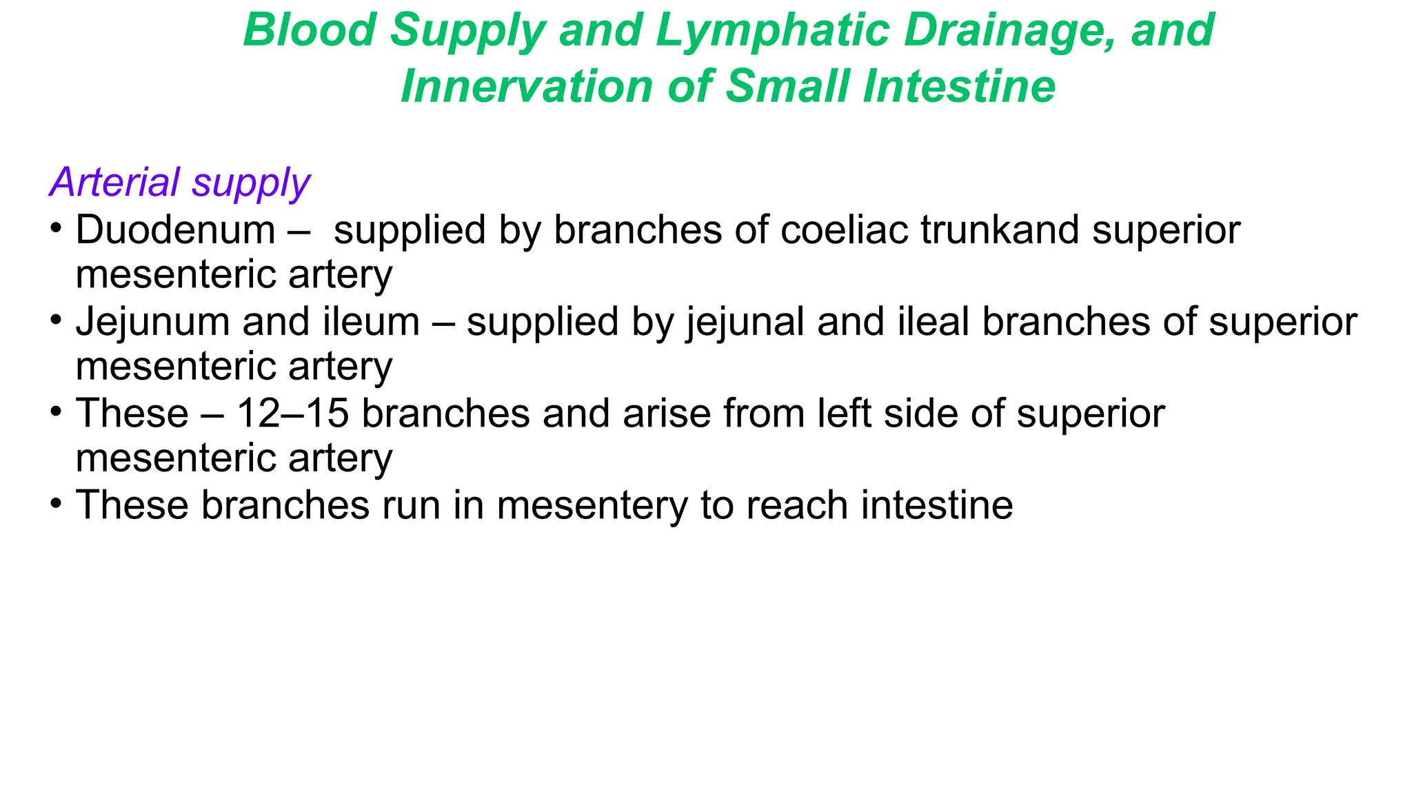 Small intestine and superior mesenteric artery | PPTX