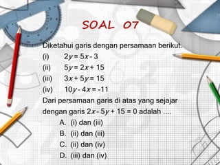 Smass 10. persamaan garis lurus | PPT