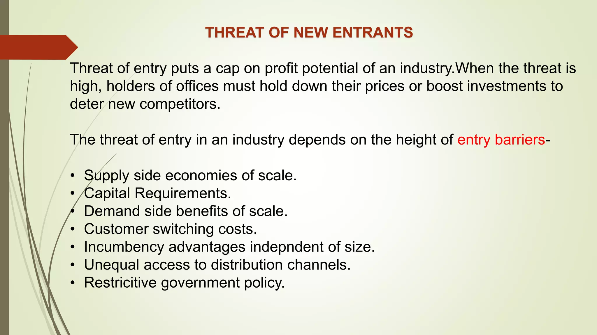 Strategic Management Presentation on Porter's Five forces | PPTX