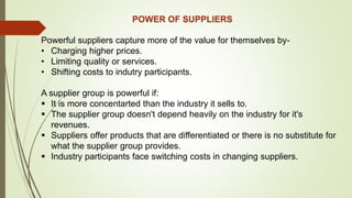 Strategic Management Presentation on Porter's Five forces | PPTX