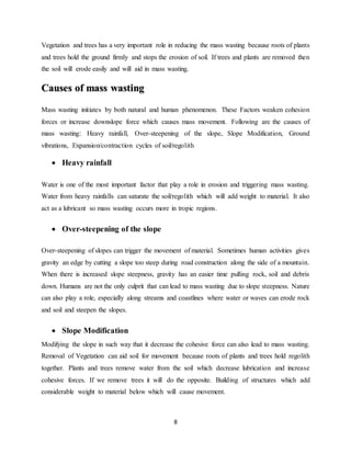 Mass Wasting | DOCX | Geology | Science
