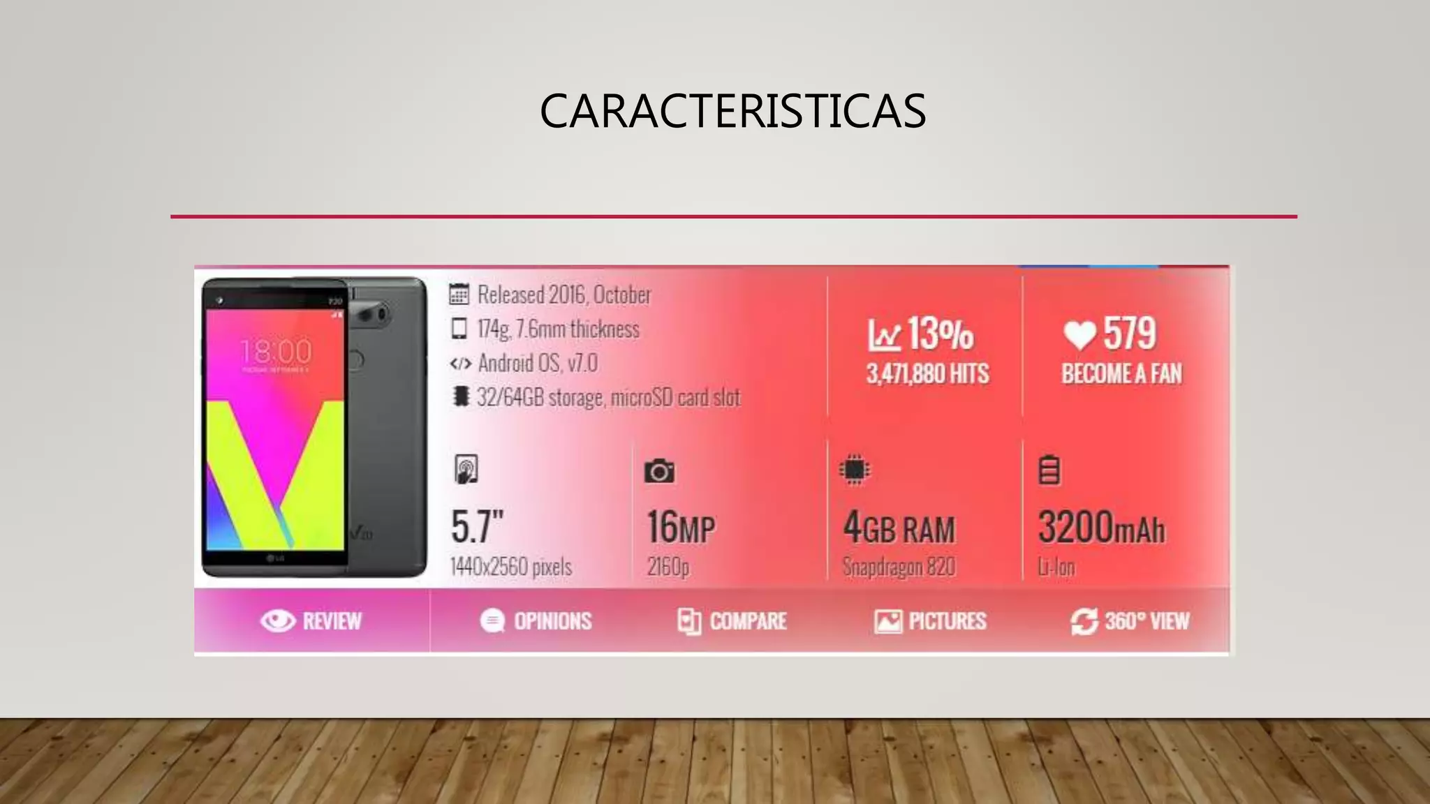 Smatphone lg v20 | PPT