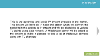 tv distribution system | PPTX | Home Entertainment Systems | Consumer ...