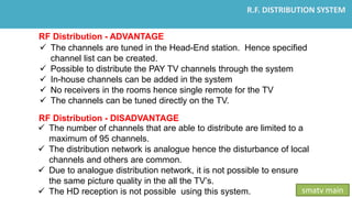 tv distribution system | PPTX | Home Entertainment Systems | Consumer ...