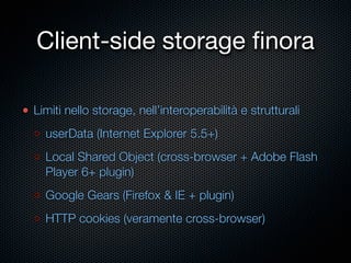 Abusing HTML 5 Client-side Storage | PPT