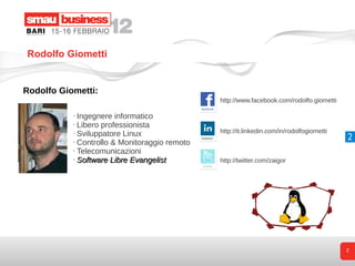 Smau Bari 2012 Rodolfo Giometti | PPT