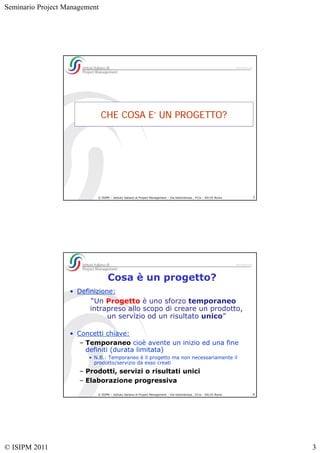 LAVORARE PER PROGETTI: ELEMENTI DI PROJECT MANAGEMENT | PDF