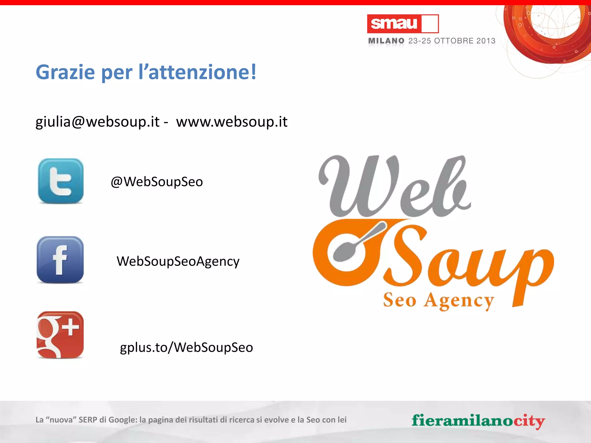 Smau milano 2013 giulia genovese | PPTX