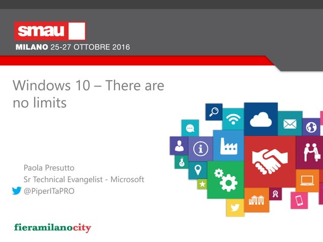 Smau Milano 2016 - Paola Presutto, Microsoft | PPT
