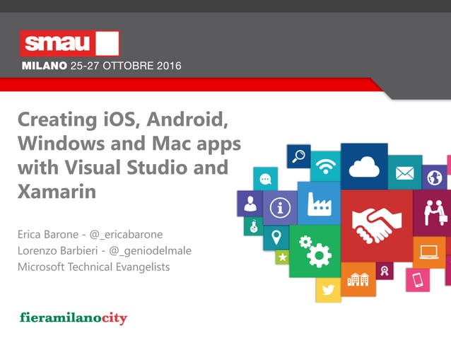 Smau Milano 2016 - Erica Barone e Lorenzo Barbieri, Microsoft | PPT