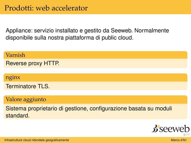 Smau Milano 2016 - Seeweb, Marco d'Itri | PDF