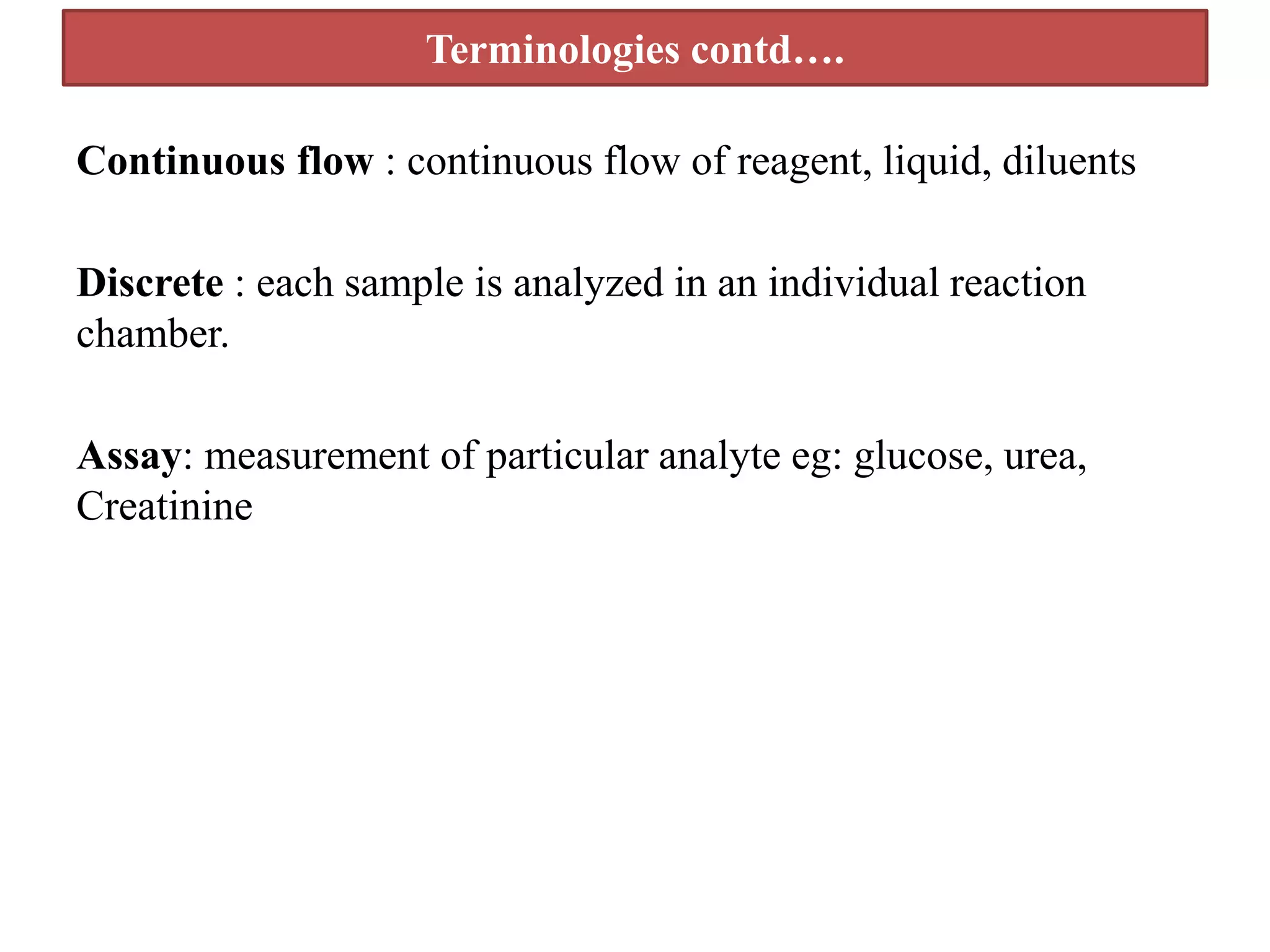 Automation and continuous flow analyzer | PPTX