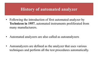 Automation and continuous flow analyzer | PPTX