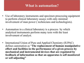Automation and continuous flow analyzer | PPTX