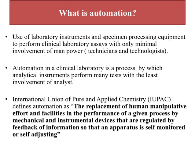 Automation and continuous flow analyzer