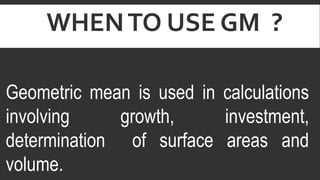 MERITS AND DEMERITS OF MEAN,MEDIAN,MODE,GM,HM AND WHEN TO USE THEM | PPTX