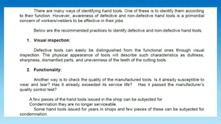 SMAW Lesson 2 Defective and Non-Defective Hand tools - Copy.pptx