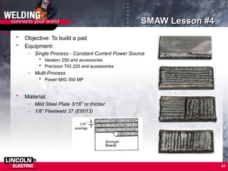 SMAW Power Point Lincoln stick welding arc | PPTX