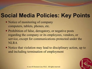 Employee Social Media Policies | PPT