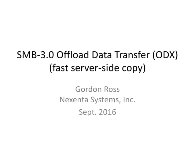 SMB3 Offload Data Transfer (ODX) | PDF | Internet | Computing
