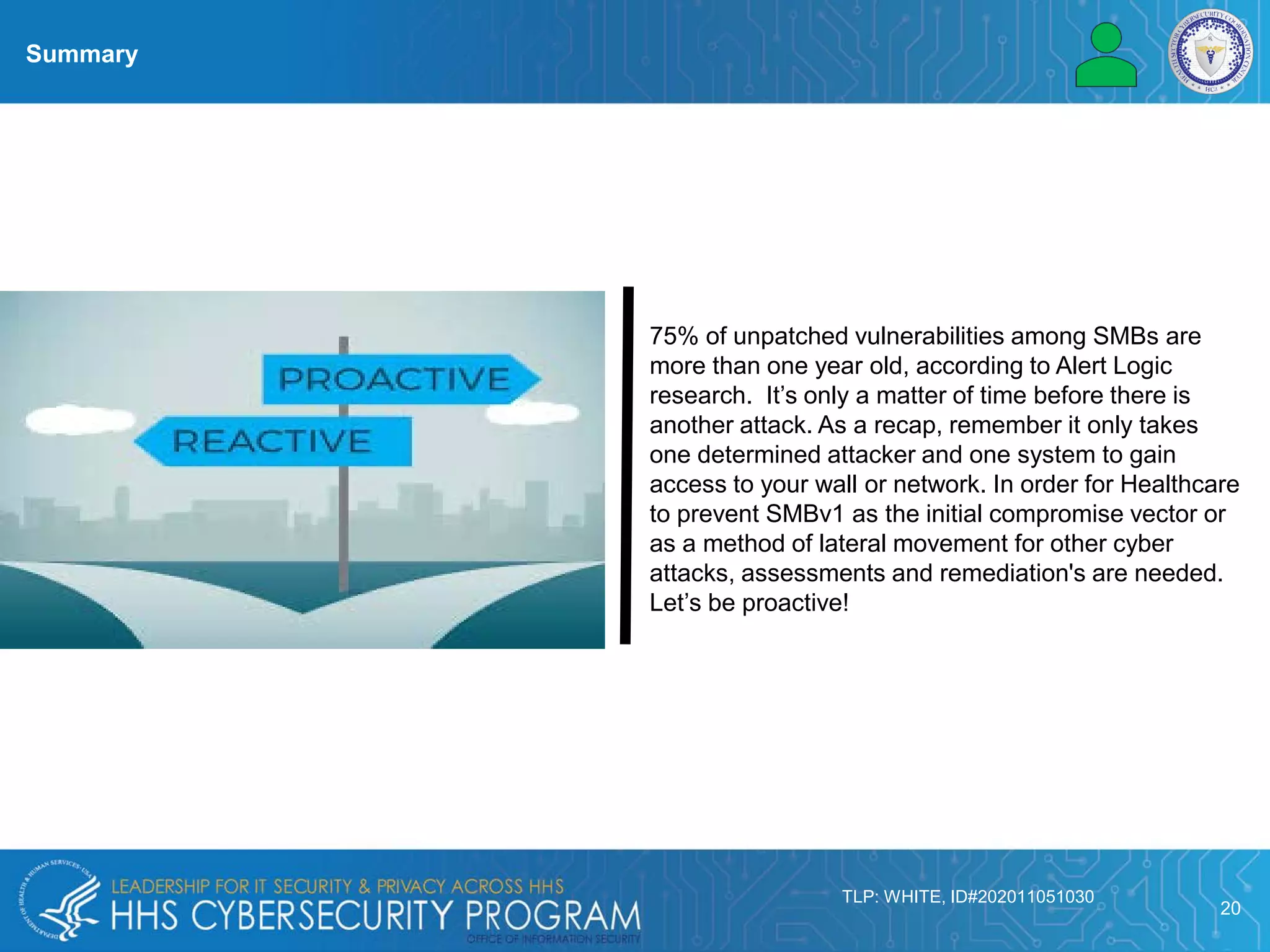 smb-vulnerabilities-in-healthcare.pdf | Operating Systems | Computer Software and Applications