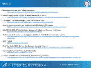 smb-vulnerabilities-in-healthcare.pdf | Operating Systems | Computer Software and Applications