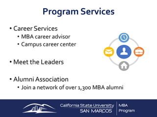 CSUSM Specialized MBA (SMBA) Program information session 2020 entry 11. ...