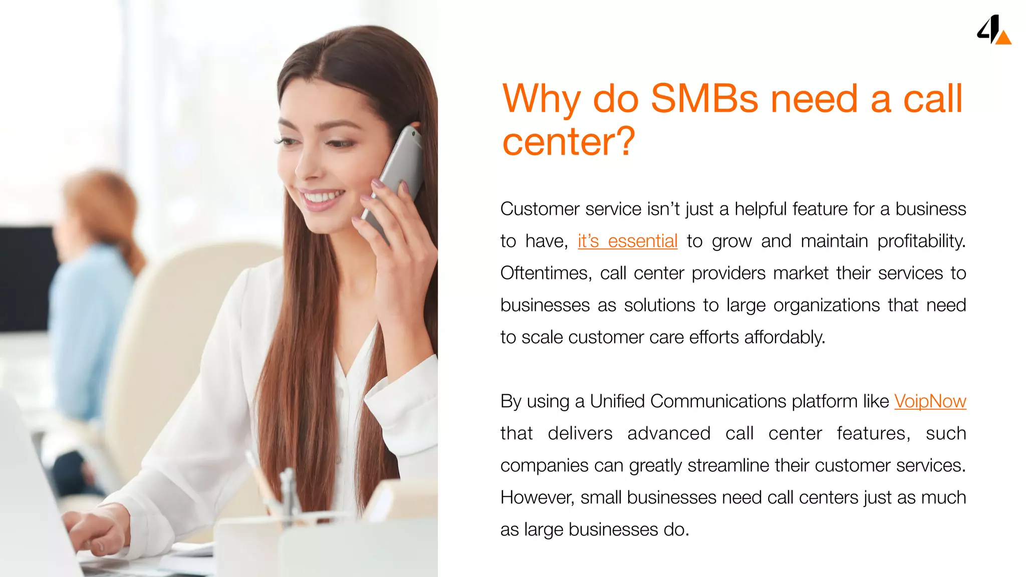 Give Your SMB Customers a Call Center and They'll Bring More Business | PPT