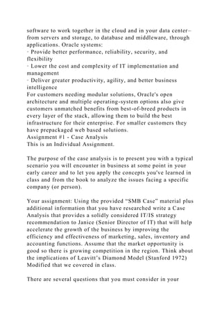 SMB Case – Rock Solid Industrial Parts, Inc.(Analysis, Presentatio.docx