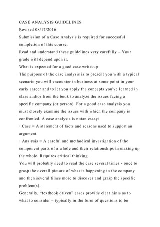 SMB Case – Rock Solid Industrial Parts, Inc.(Analysis, Presentatio.docx