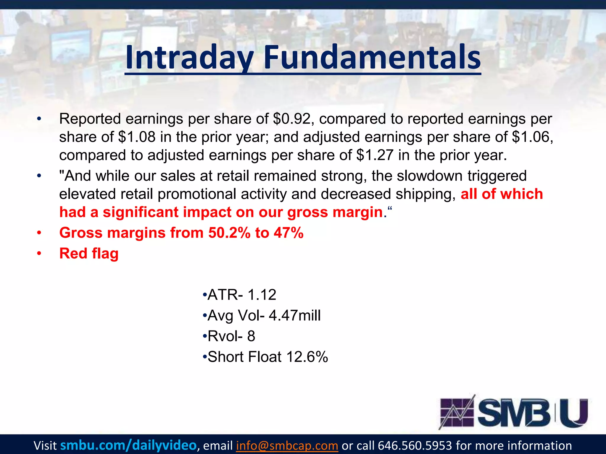 SMB Chart Summitt 2017 | PPT