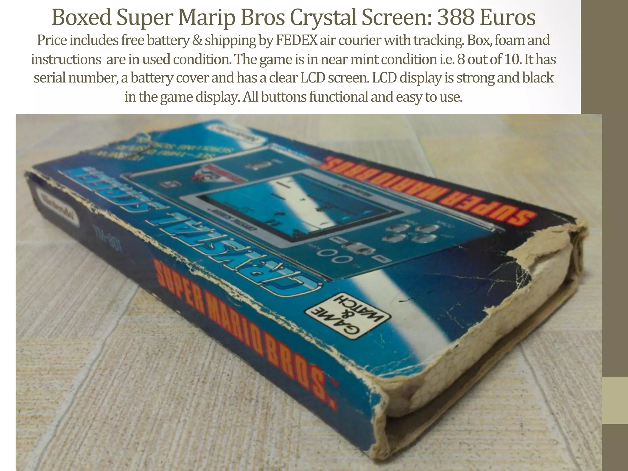 Smb crystal screen boxed | PPT