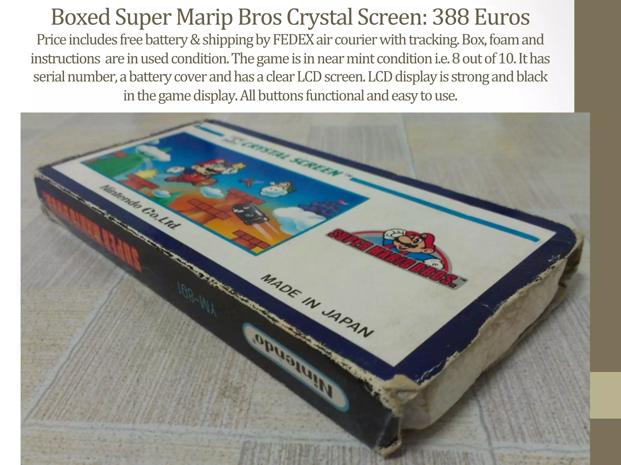 Smb crystal screen boxed | PPT