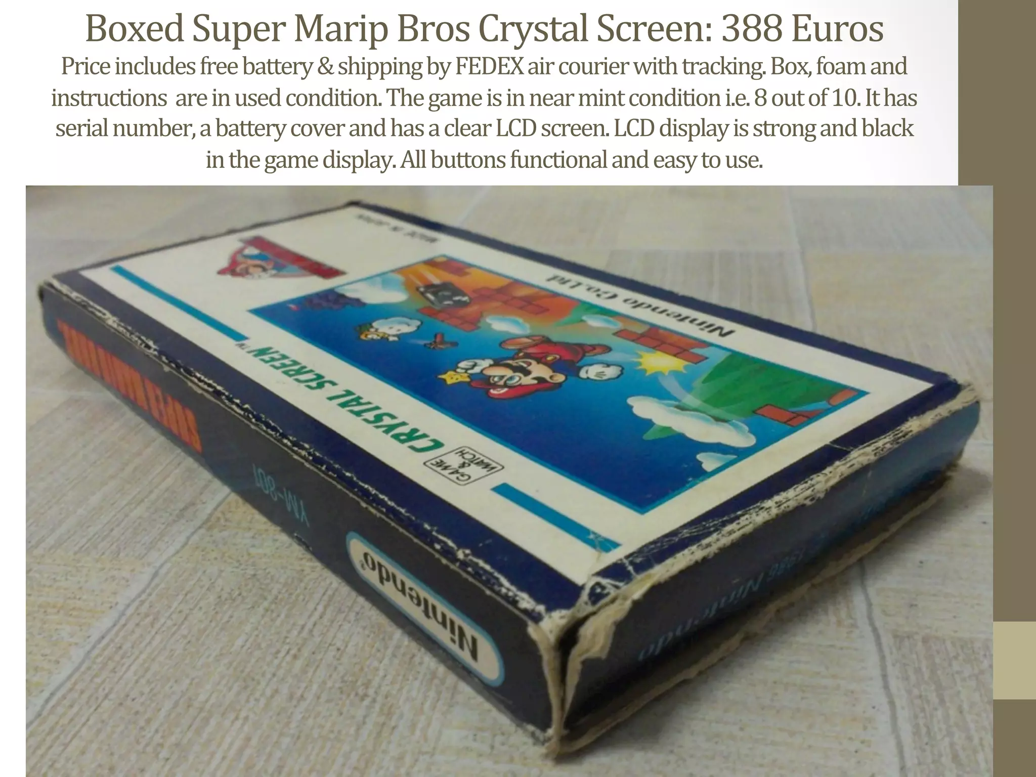 Smb crystal screen boxed | PPT