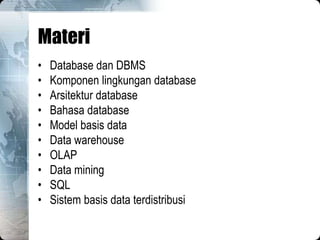 manajemen basisdata , komputer sistem informasi | PPT