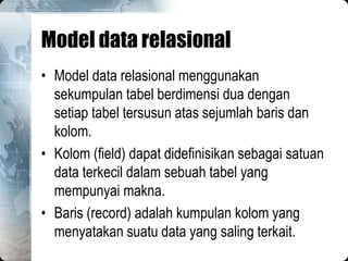 manajemen basisdata , komputer sistem informasi | PPT