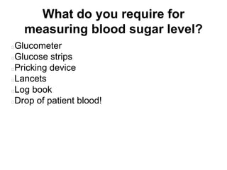 SMBG (Self Monitoring of Blood Glucose) | PPTX