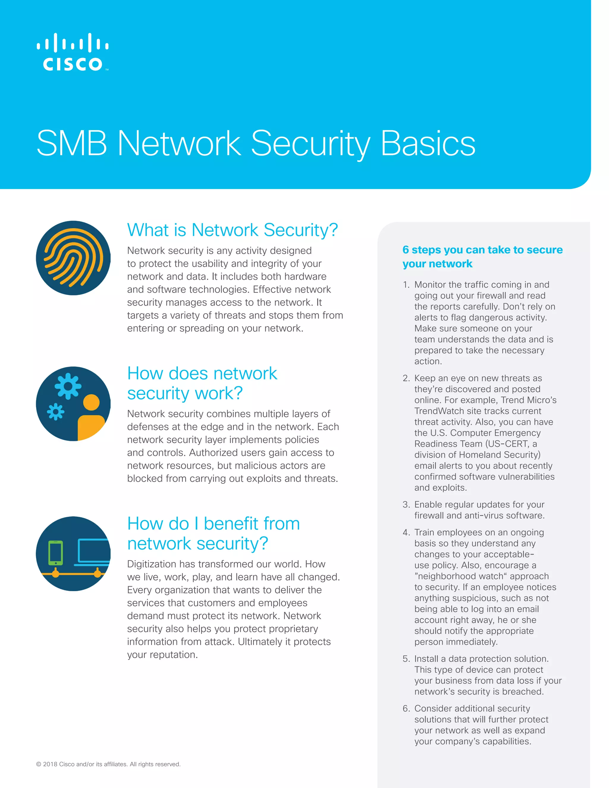 SMB Network Security Checklist | PDF