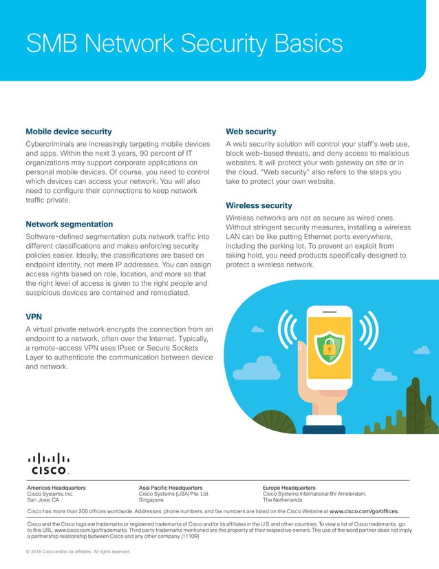 SMB Network Security Checklist | PDF