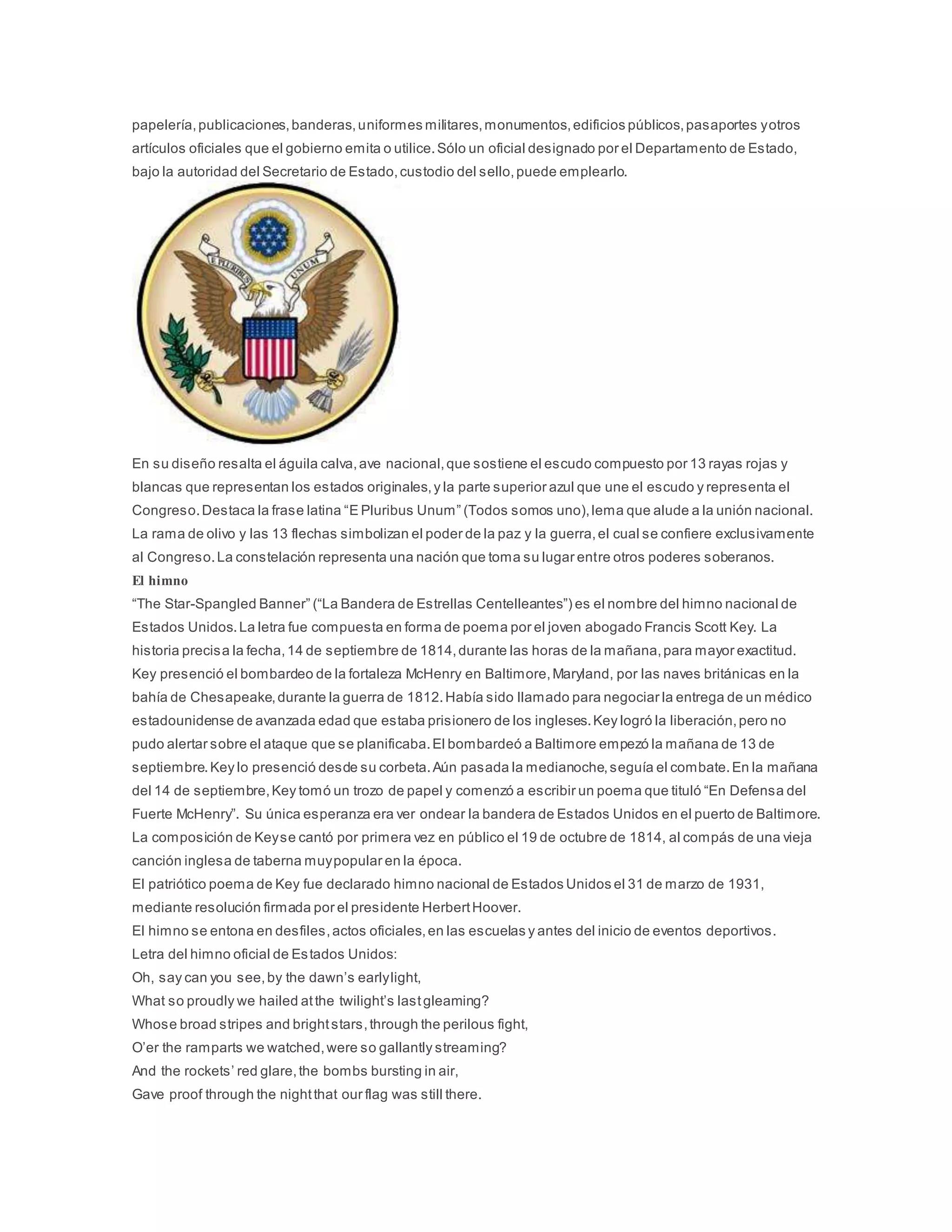 Símbolos de estados unidos | DOCX