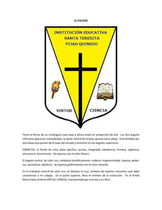 Símbolos de la institución | DOCX