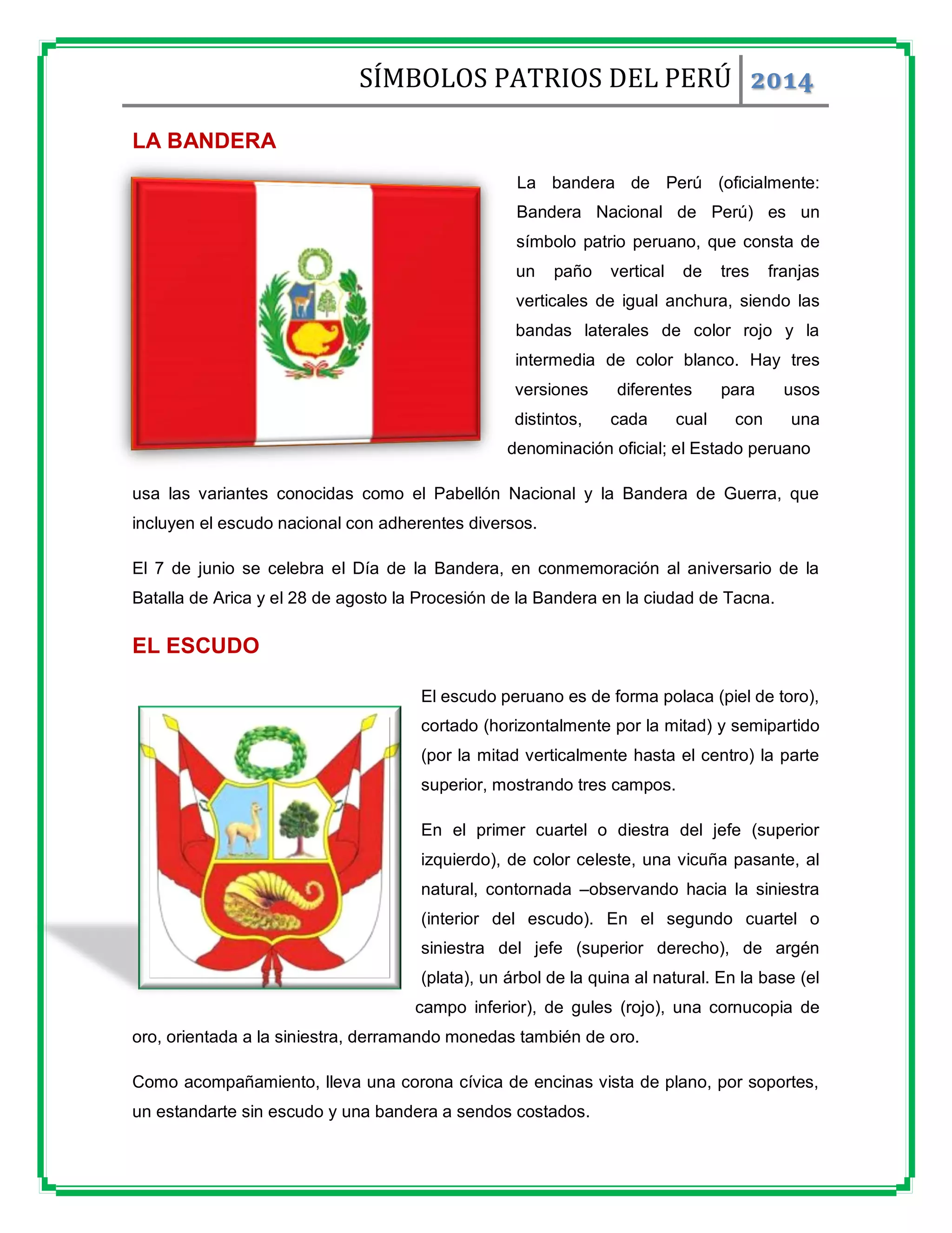 Símbolos patrios | PDF