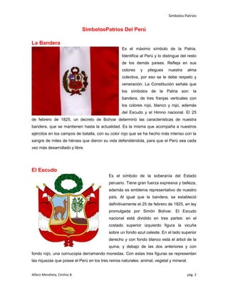 Símbolos patrios del perú | DOCX