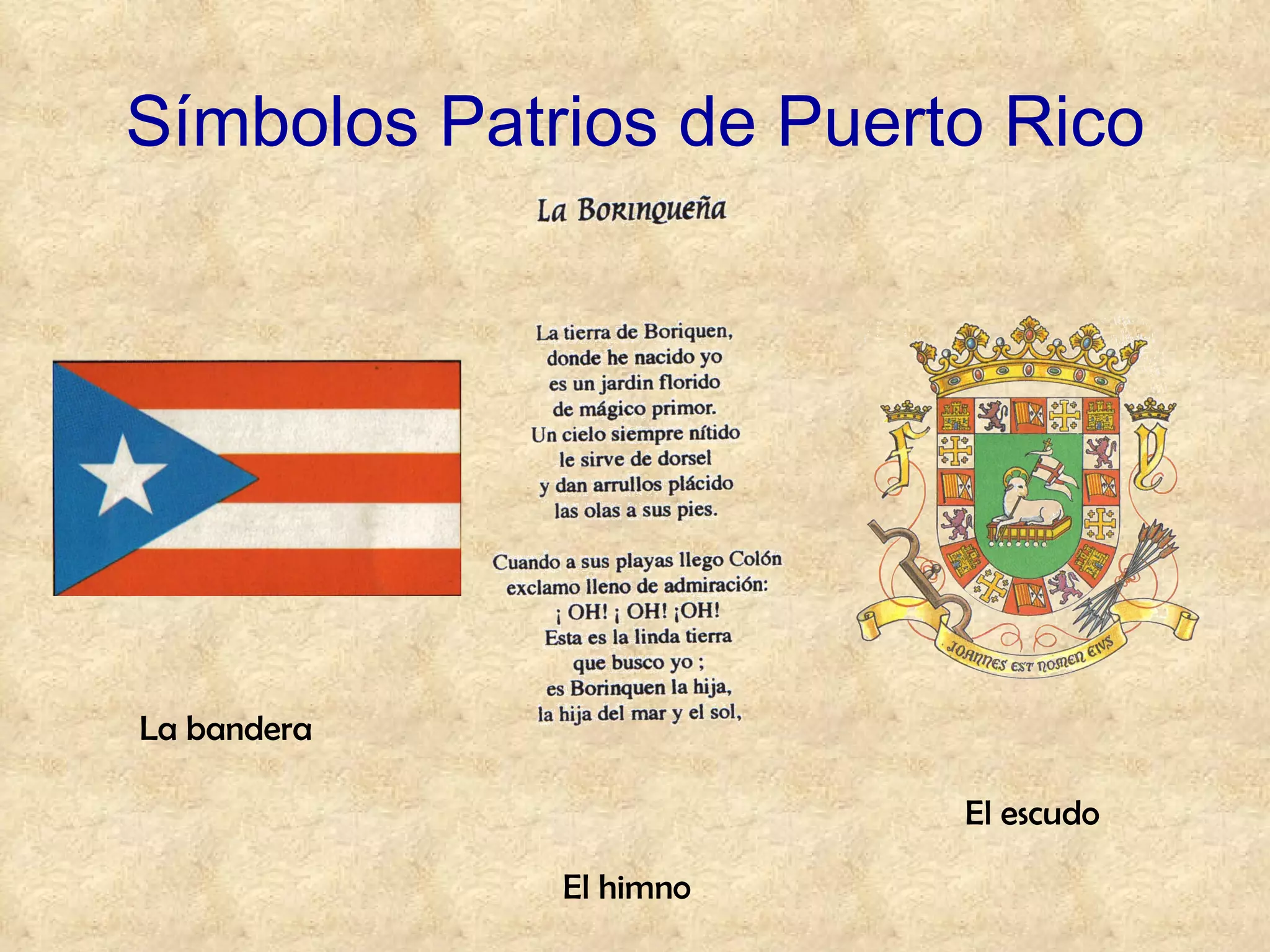 Símbolos patrios de puerto rico | PPT